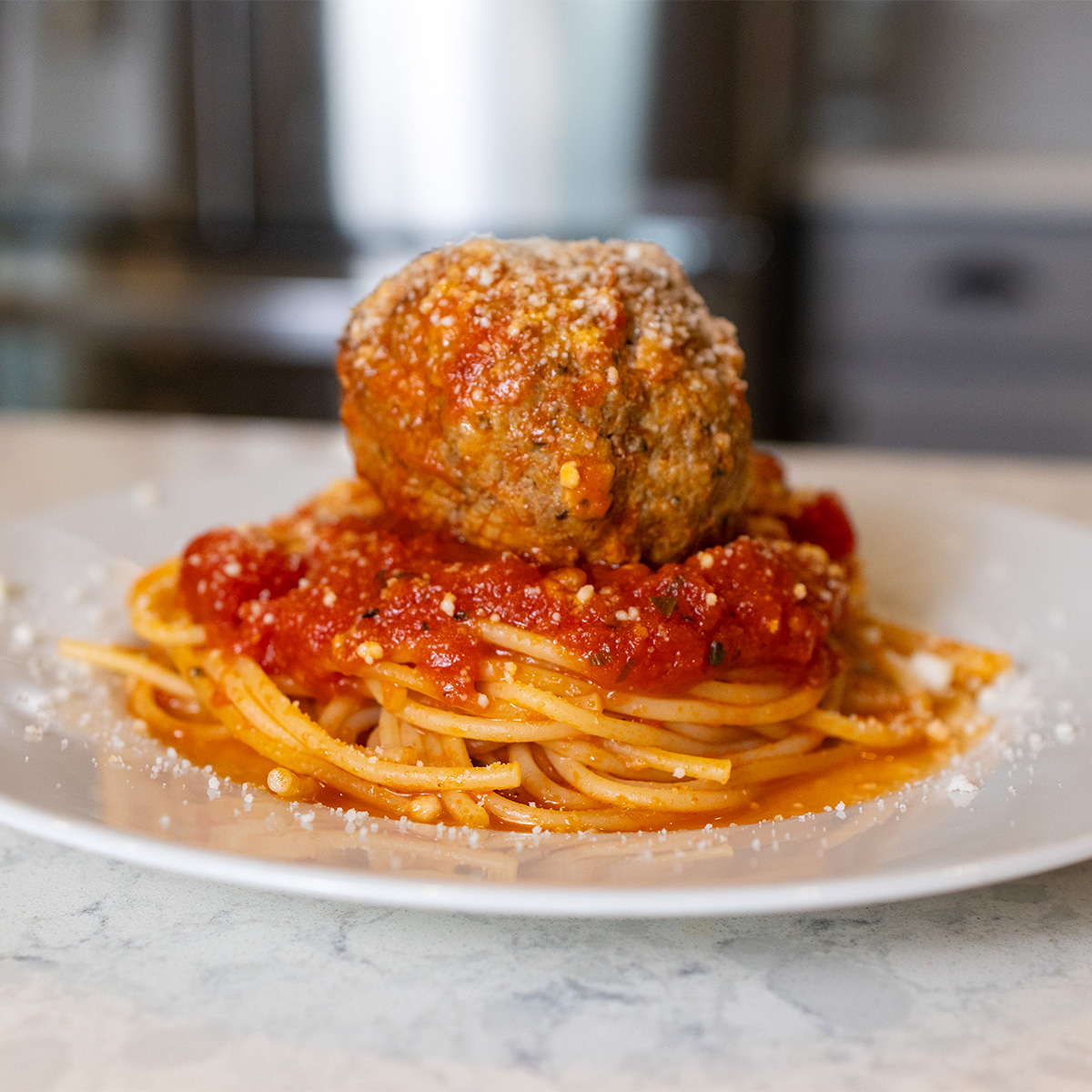 Woodfire Smoked Spaghetti and Meatballs - Dad Got This