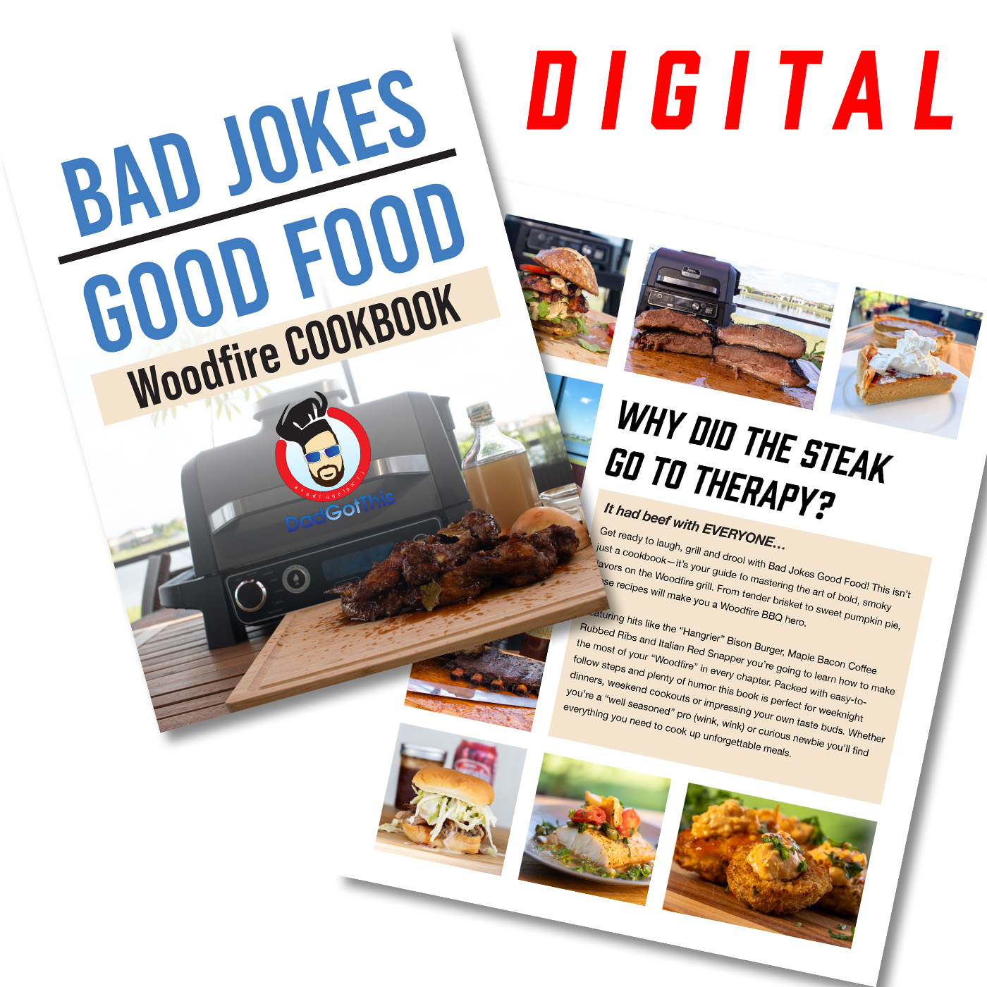 Bad Jokes Good Food Woodfire Cookbook Ebook - Dad Got This